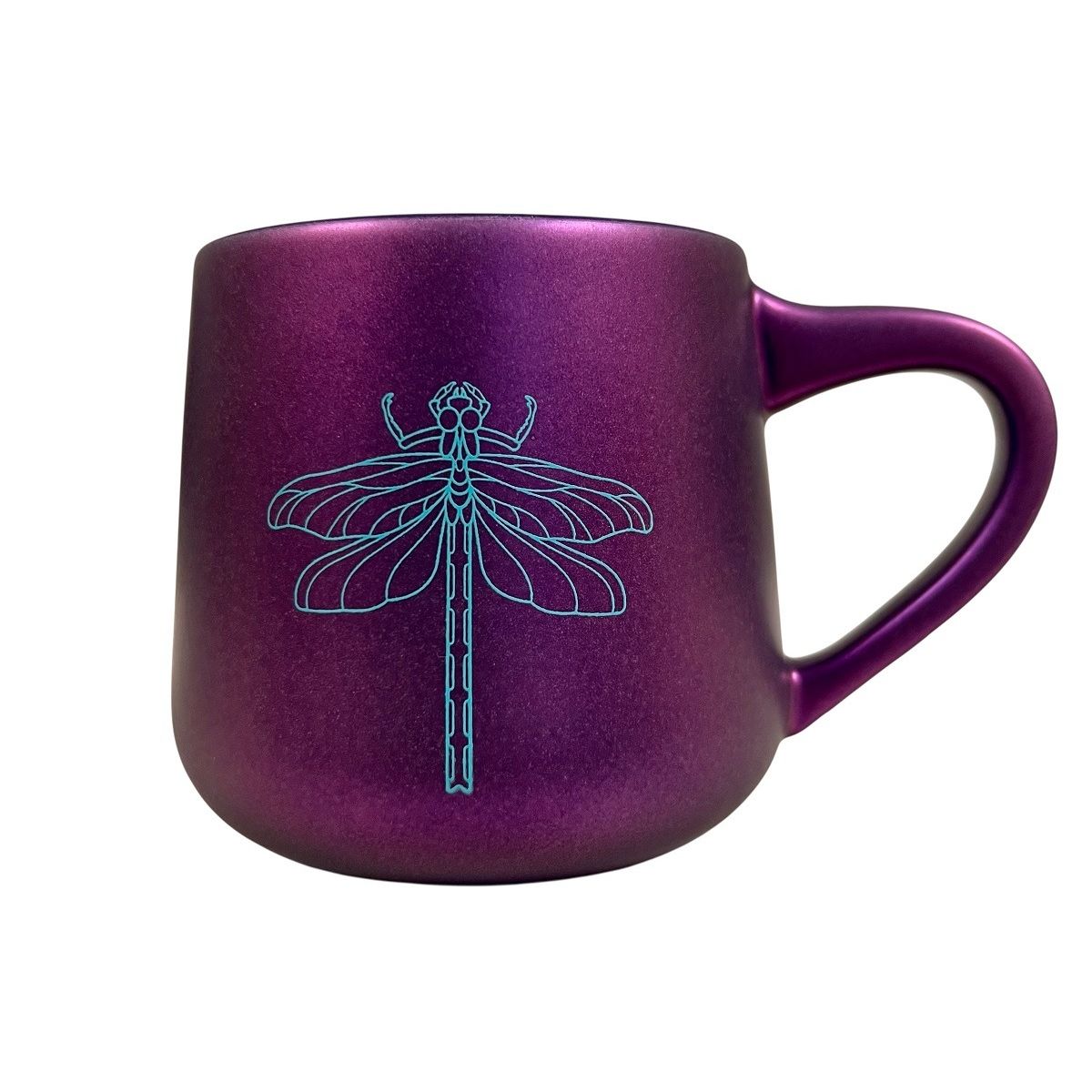 AMNH Iridescent Purple Dragonfly Mug | AMNH Shop